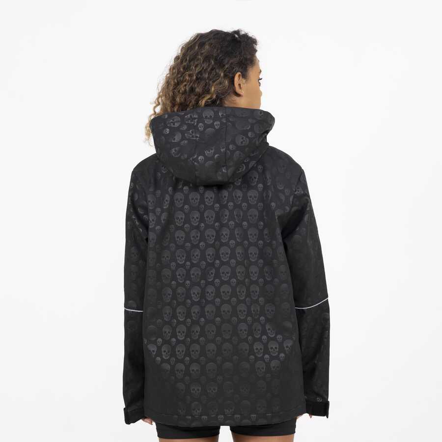 Lindo People Black Skull Unisex Yağmurluk Softshell Lindodogs